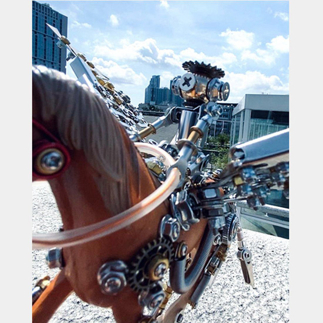DIY 3D Assembly Metal Mechanical Winged Unicorn Model Kit