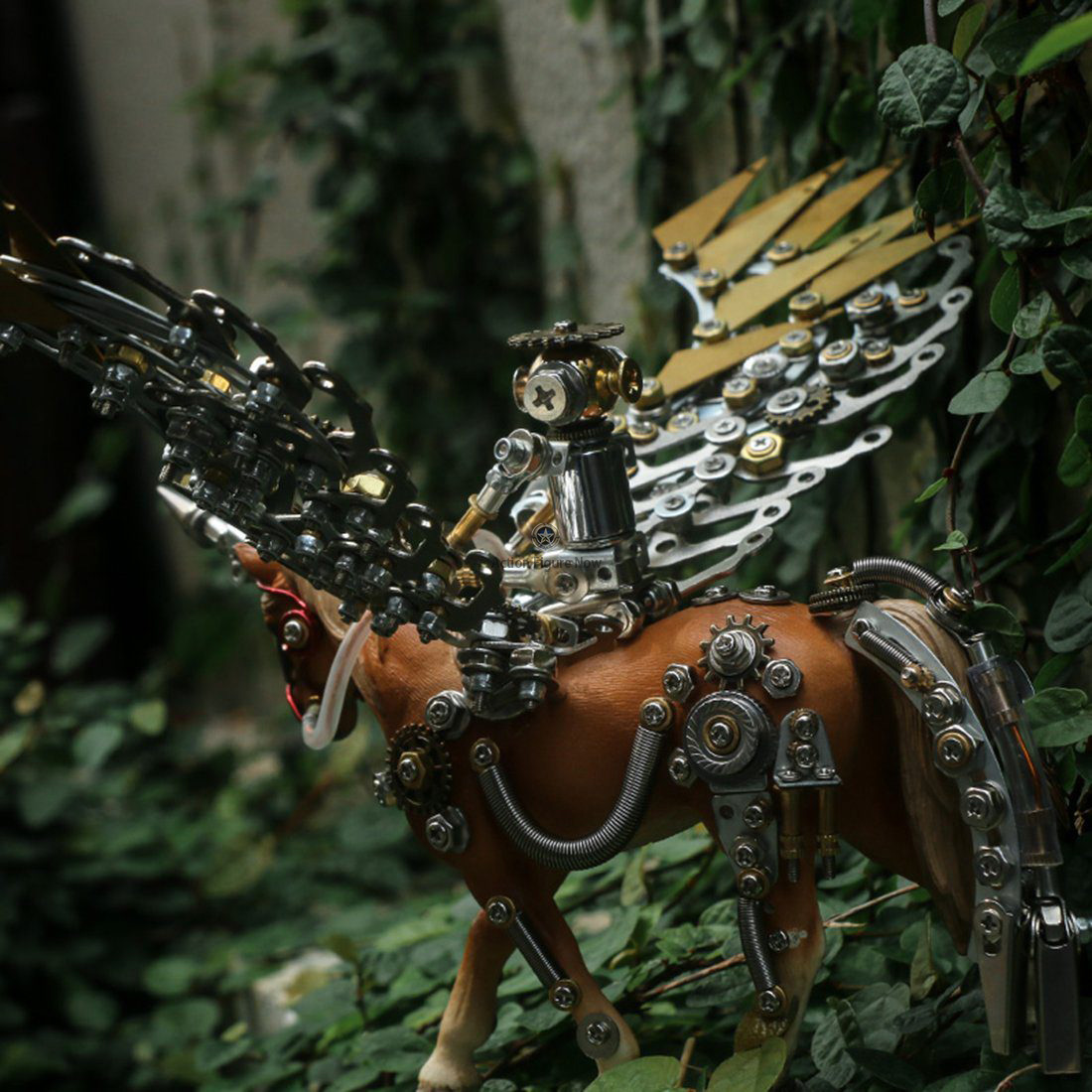 DIY 3D Assembly Metal Mechanical Winged Unicorn Model Kit