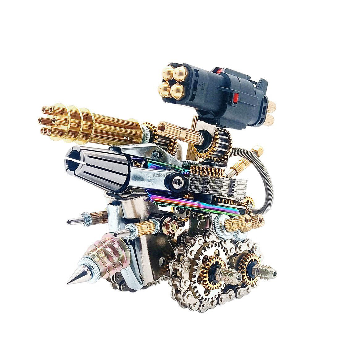 300-Piece DIY Metal Mechanical War Tank Assembly Kit