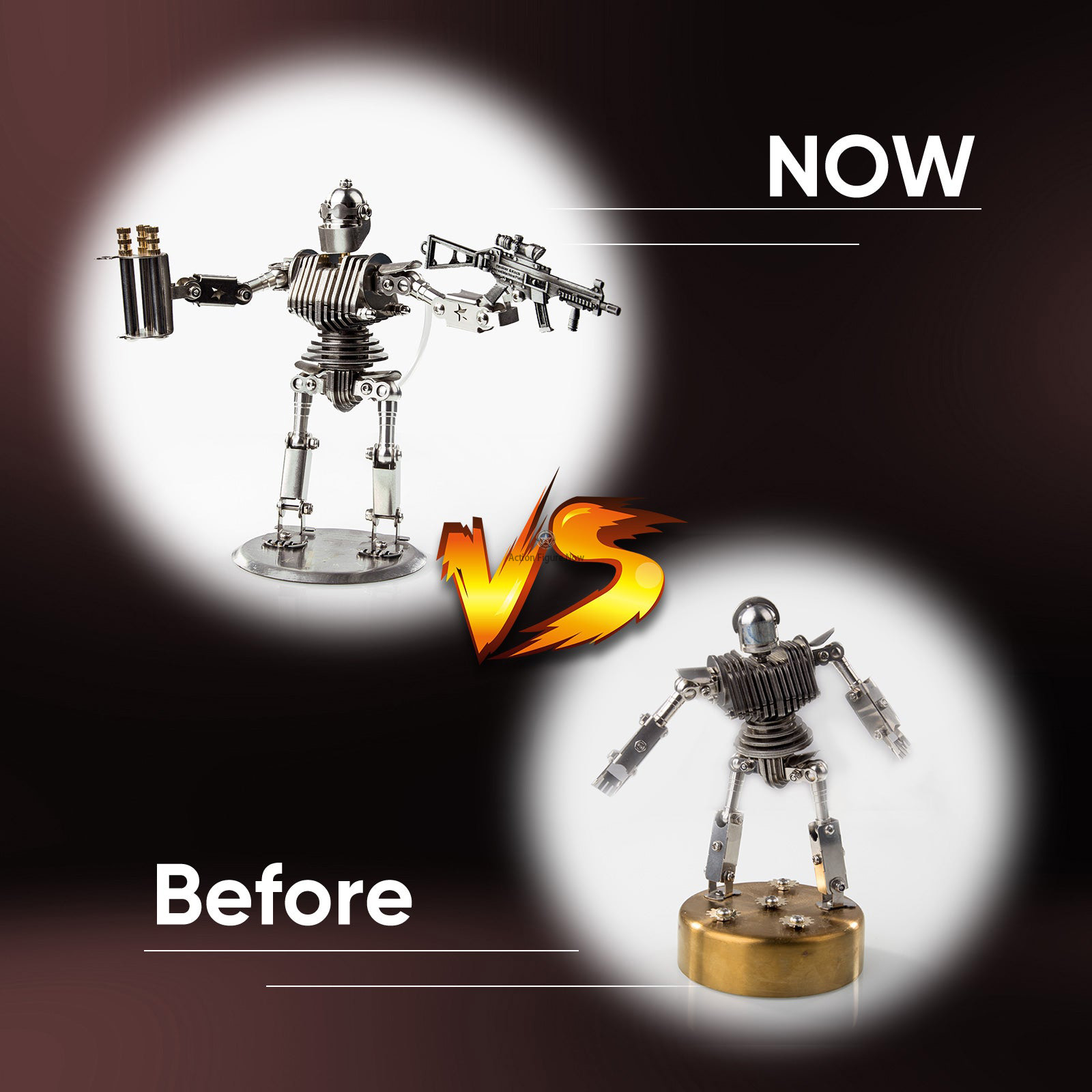 3D Metal Shooting Battle Punk Soldier Mecha