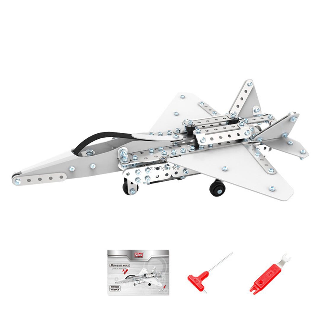 3D DIY Assembly Metal Military Warplane & Helicopter Model Kits Puzzle