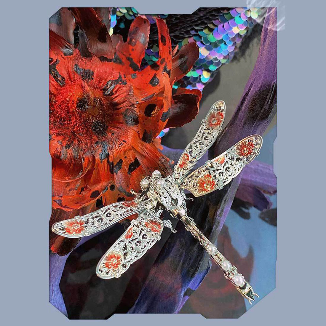 6PCS 3D Diorama Collectible Insect Model Kit Set