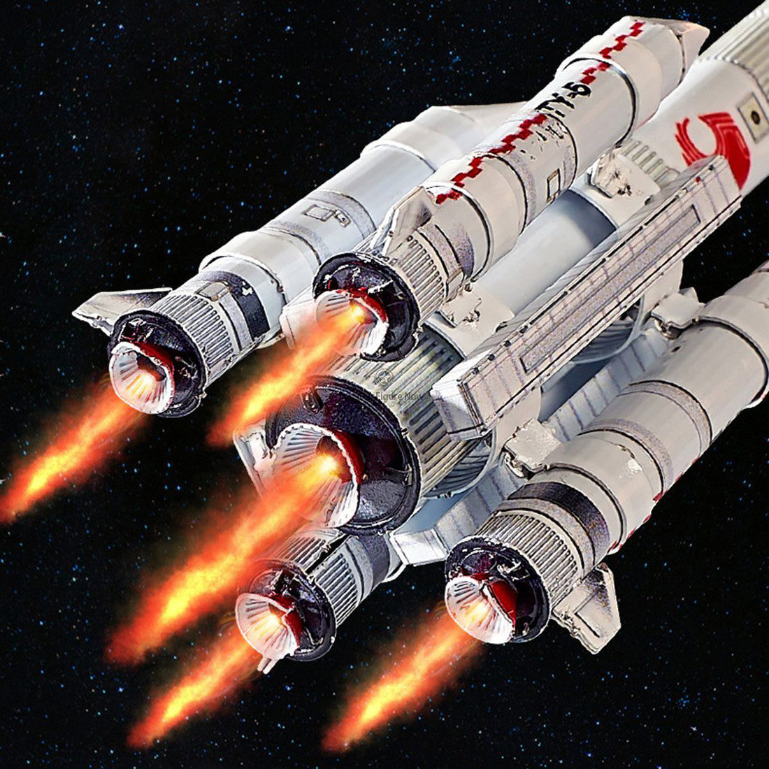 72-Pcs 3D Metal Assembly Model DIY Spacecraft Model of The Long March 5
