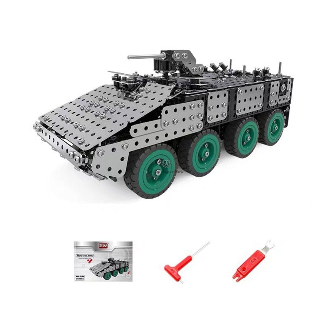 797 PCS 3D Metal Military Vehicle Model Kit, Mechanical Armoured ...