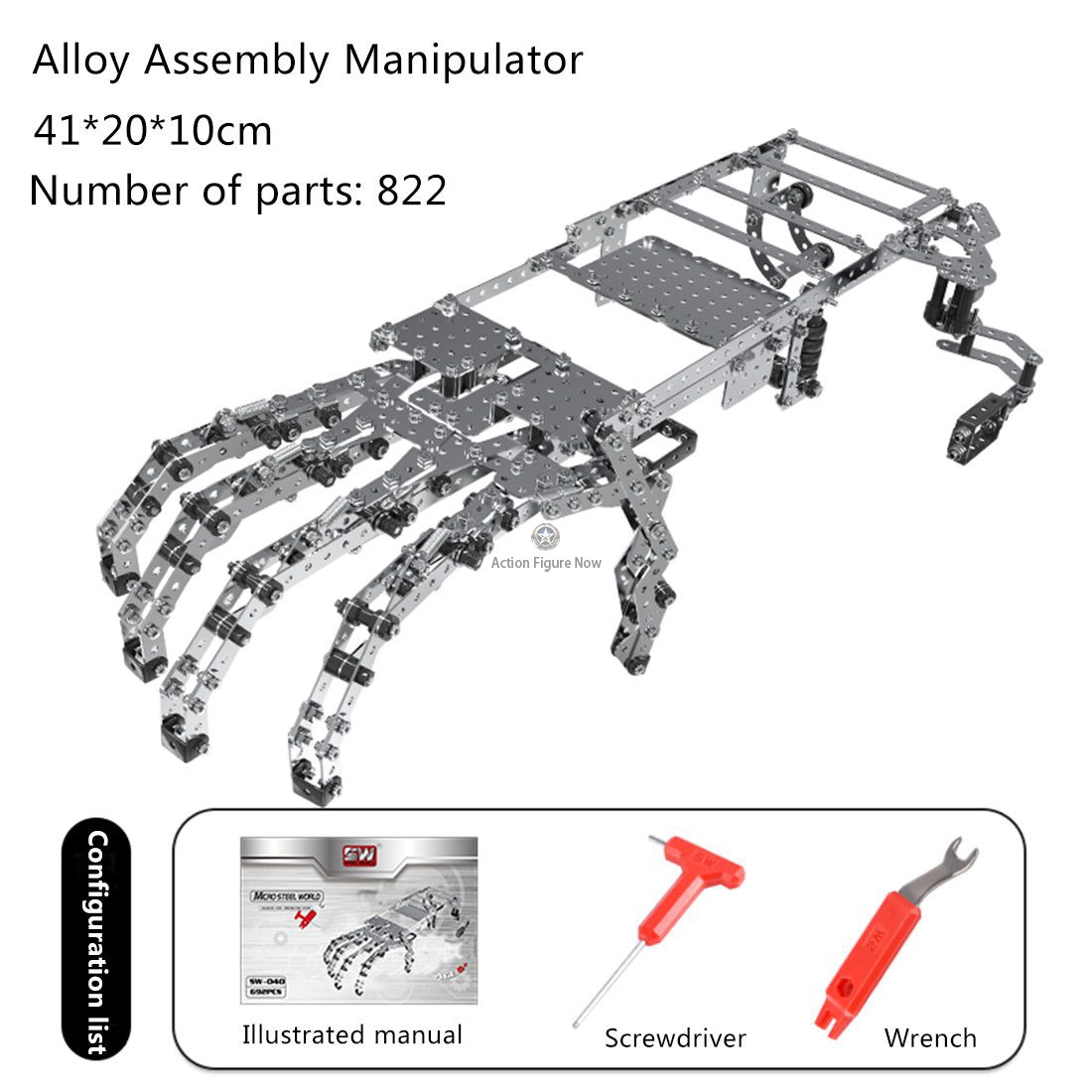 DIY Metal Screw Puzzle Kit With 822 Alloy Manipulator Assembly Pieces DIY Metal Screw Puzzle Kit With 822 Alloy Manipulator Assembly Pieces
