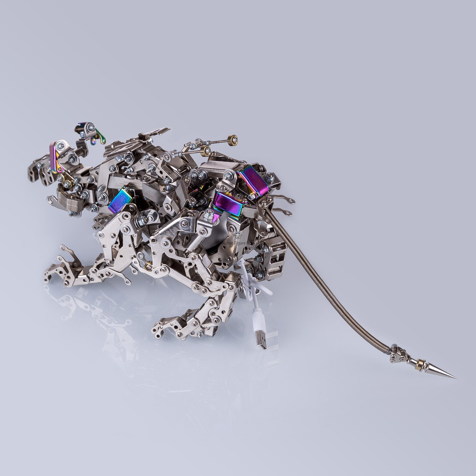Custom Assembled 714-Piece 3D Metal Mecha Mouse Model with Built-In ...
