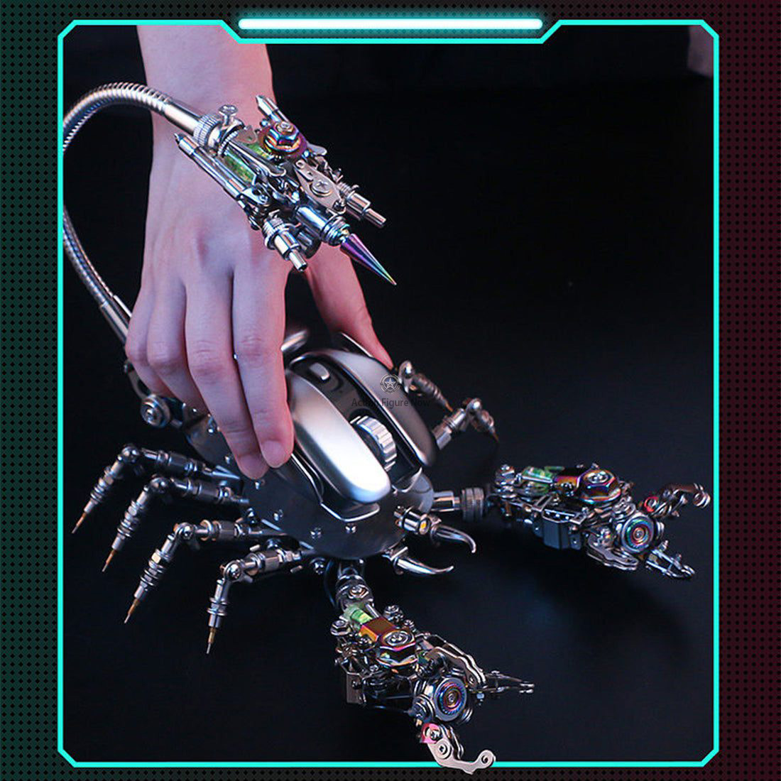 Punk Scorpion Mouse Phone Stand | DIY Metal Construction Kit