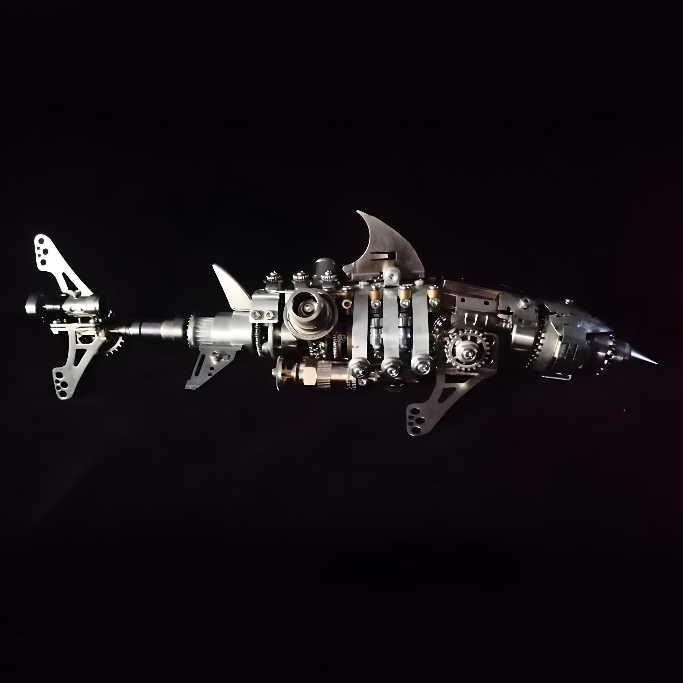 3D Metal Mechanical Giant Shark Model Building Kit for Adults