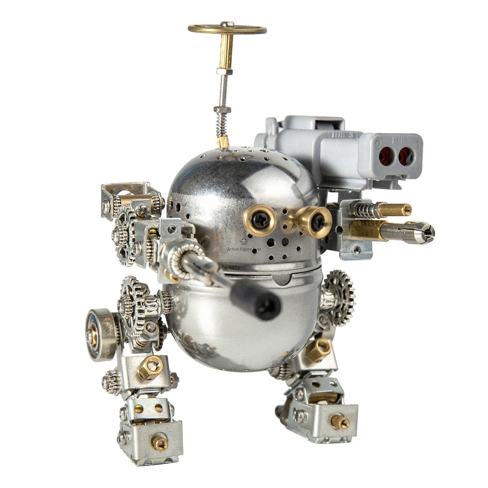 DIY Pocket-Size Fight Mecha: Mechanical Metal Puzzle Assembly Toy Model Kit
