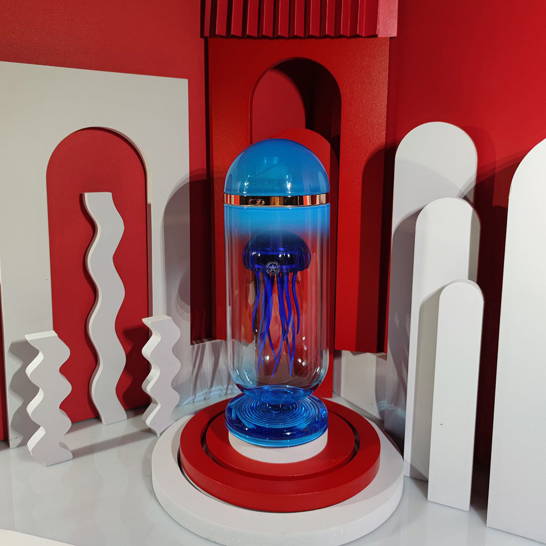 Dancing Jellyfish Ocean Capsule Kinetic Art Craft