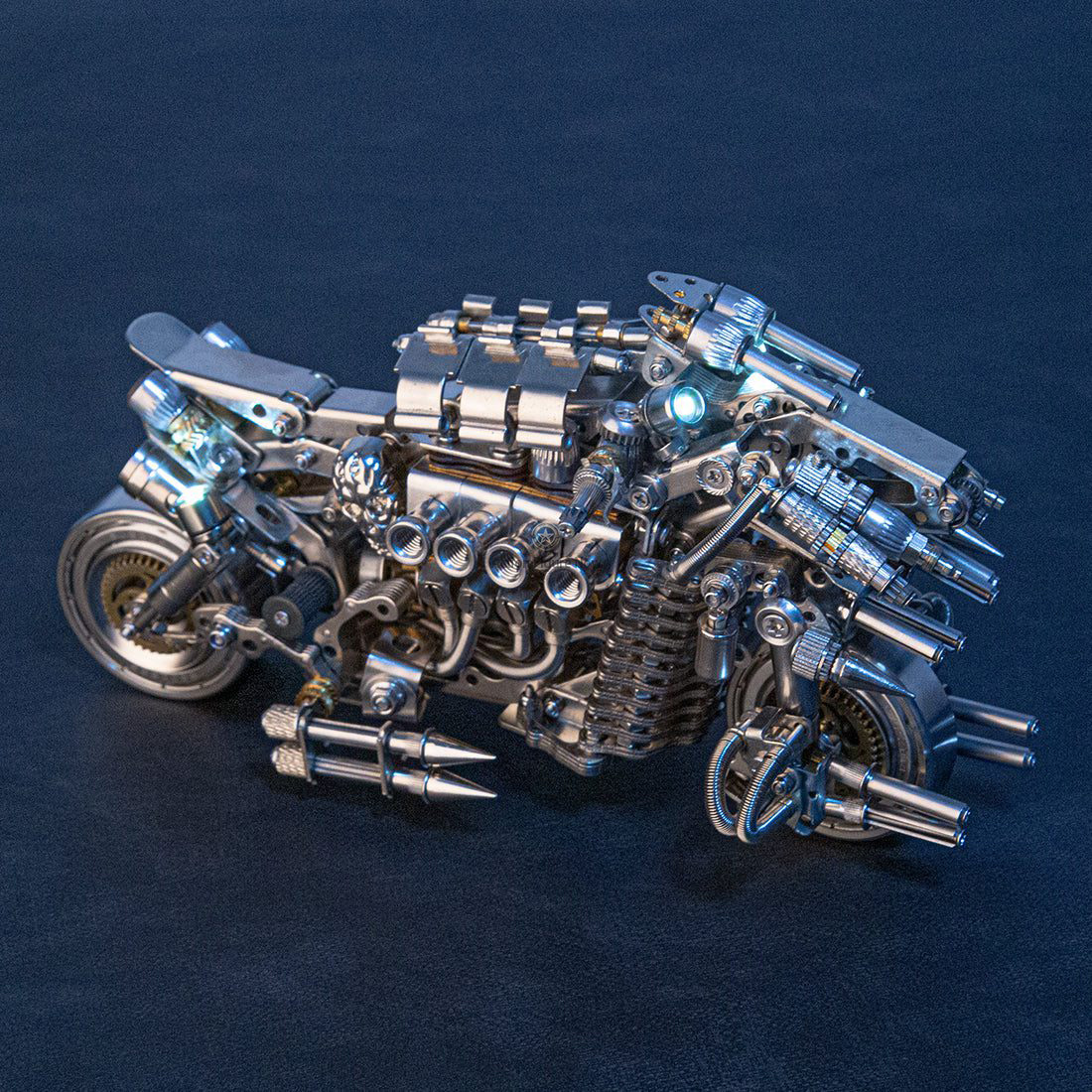 900-Piece Pursuit Motorcycle 3D Metal Puzzle Kit: Gift for Bikers and a ...