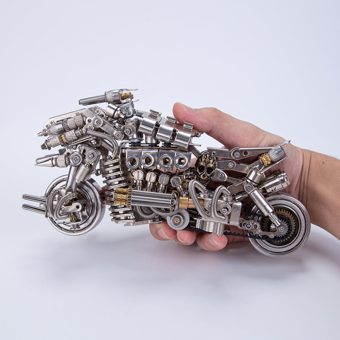 900-Piece Pursuit Motorcycle 3D Metal Puzzle Kit: Gift for Bikers and a ...