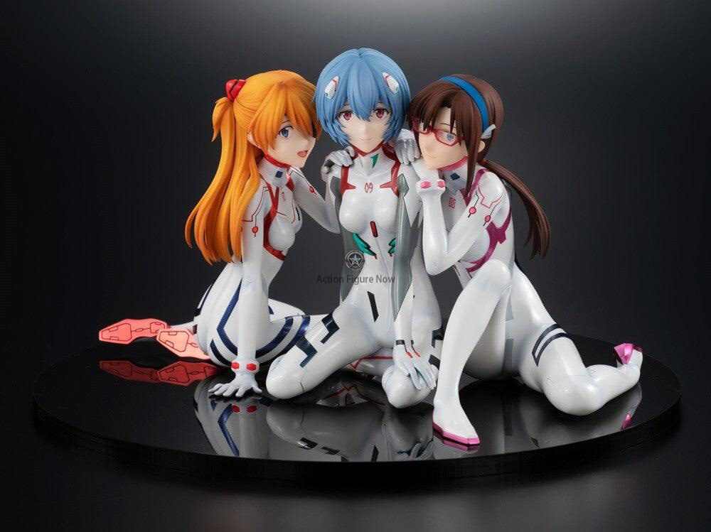 Evangelion: 3.0+1.0 Ayanami Rei, Makinami Mari Illustrious, & Souryuu ...