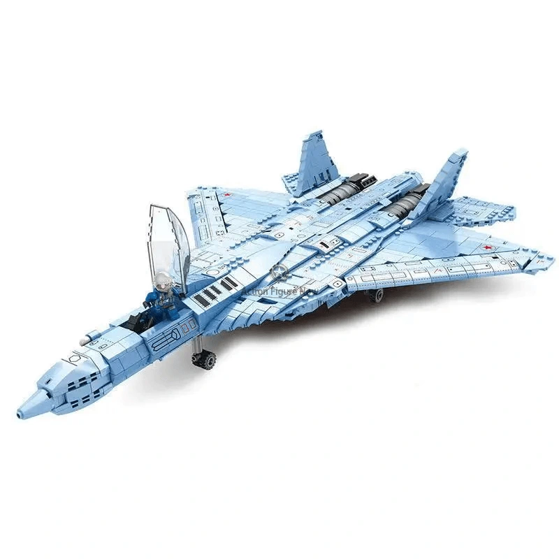 SU-57 Felon 1455pcs Fighter Plane Building Blocks Set