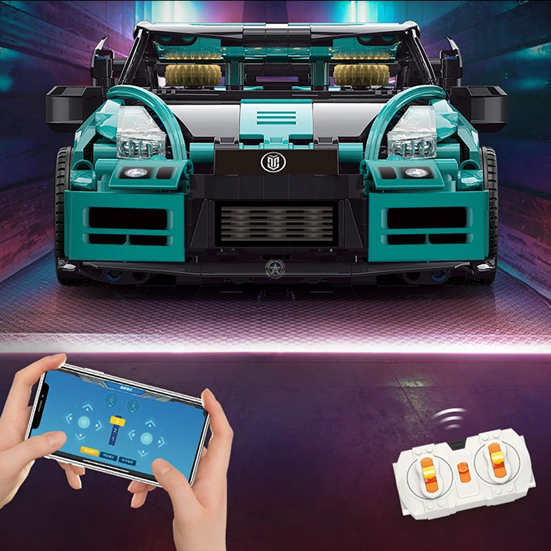 1189pcs Remote Controlled R35 Nissan GT-R