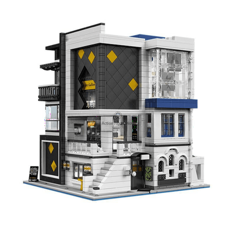 ActionFigureNow 16043 MOC 3-Tier Art Gallery Showcase Building Set ...