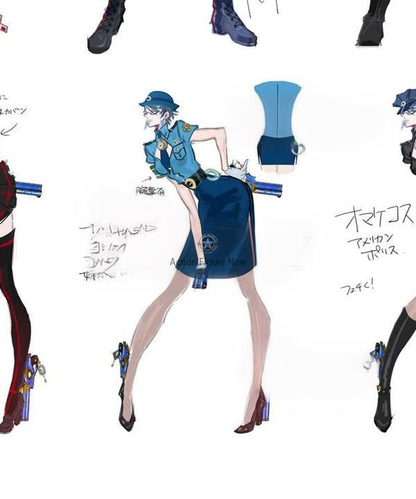 Bayonetta 2: Bayonetta Police Uniform Cosplay Costume