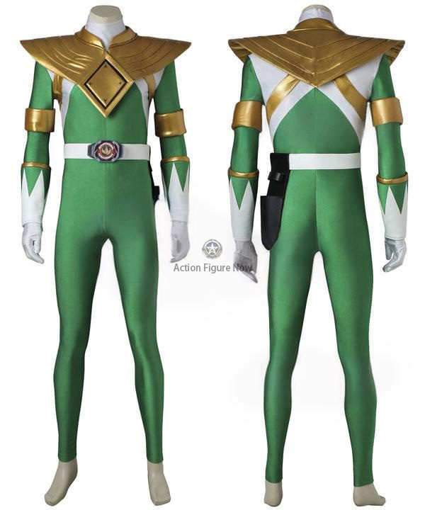 Green Ranger Cosplay Costume - Mighty Morphin Power Rangers Tommy ...