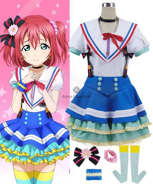 Love Live! Sunshine!! Ruby Kurosawa Blue School Uniform Cosplay Costume