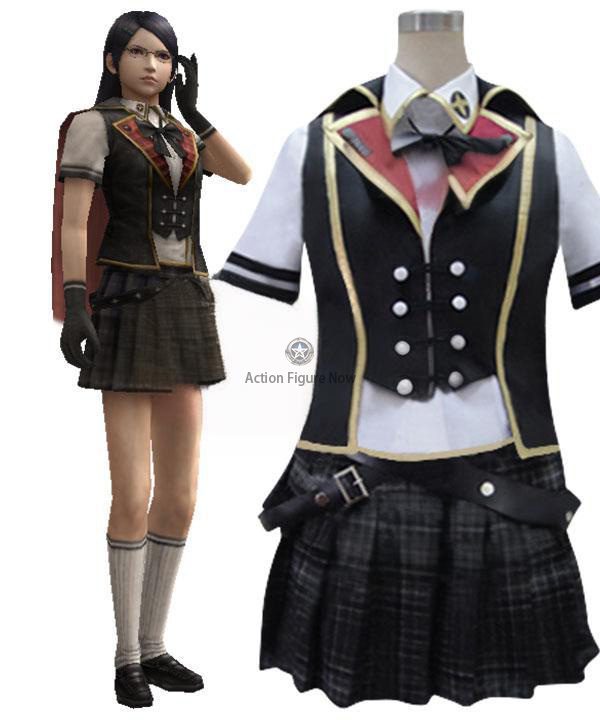Queen Summer Uniform Cosplay Costume from Final Fantasy Type-0