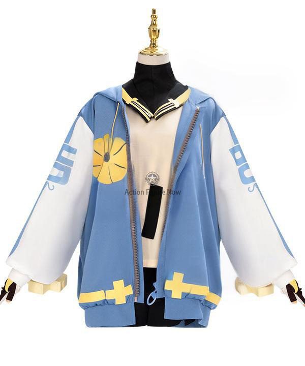 Guilty Gear -Strive- Bridget Hoodie Blue/Pink Cosplay Costume
