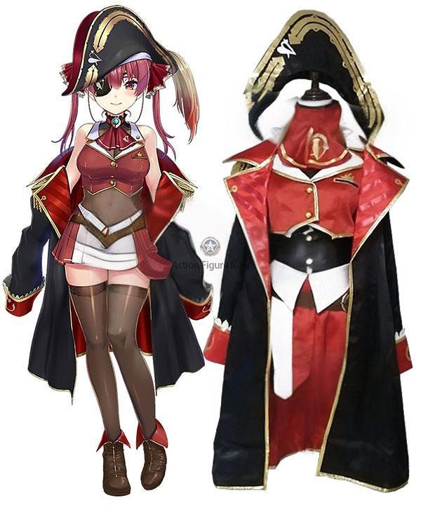 Houshou Marine Vtuber Cosplay Outfit - Hololive Streamer Costume