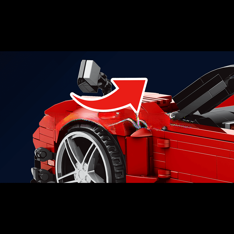 Zonda R Hypercar Replica - ActionFigureNow 10041 Building Kit - 1278 ...