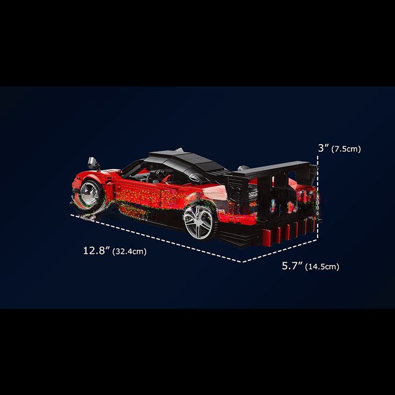 Zonda R Hypercar Replica - ActionFigureNow 10041 Building Kit - 1278 ...