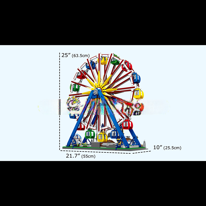 ActionFigureNow 11006 Motorized Ferris Wheel Building Kit | 3,836 ...