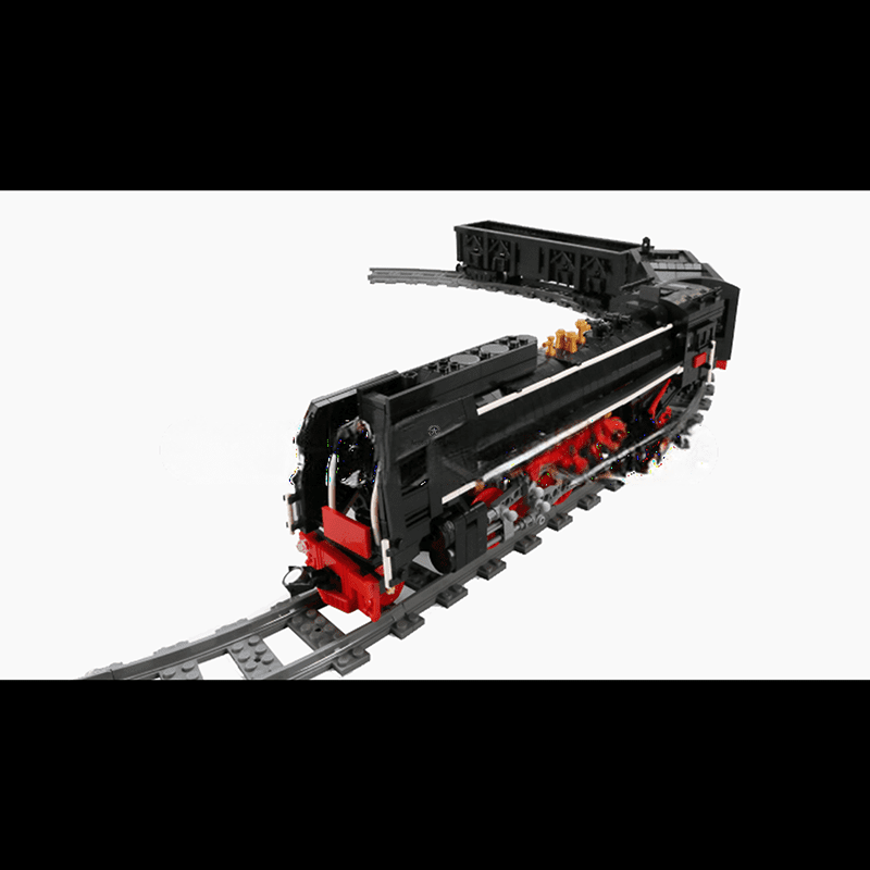ActionFigureNow 12003 QJ Steam Engine Train Model Building Kit | 1,511 ...