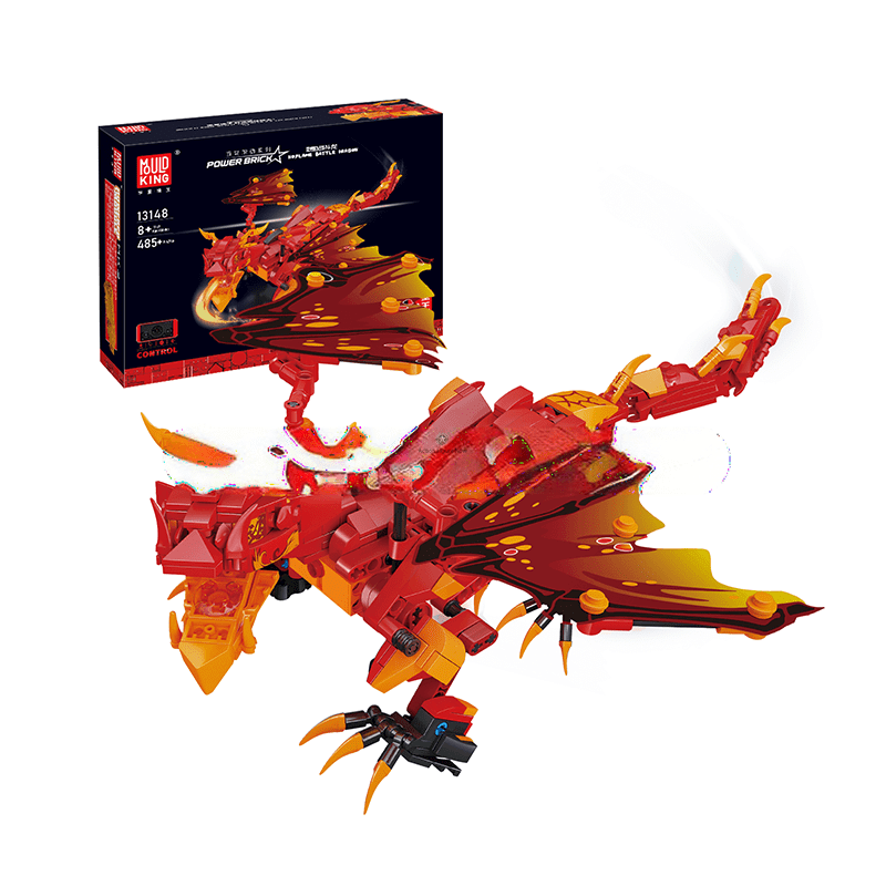 ActionFigureNow 13148 STEM Remote-Controlled Fire Dragon Building Kit ...