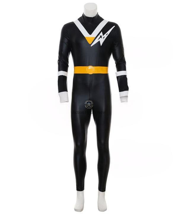 Power Rangers Black Aquitar Ranger Cosplay Outfit - Mighty Morphin ...