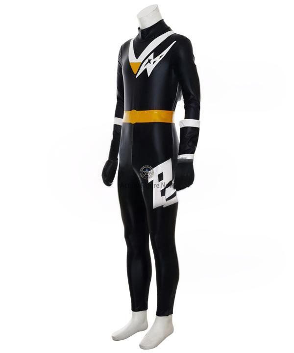 Power Rangers Black Aquitar Ranger Cosplay Outfit - Mighty Morphin ...