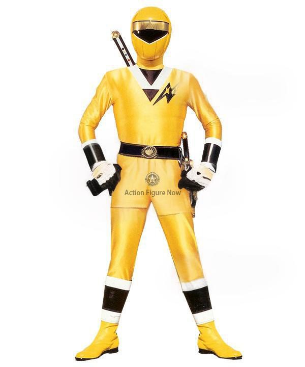 Mighty Morphin Alien Rangers Yellow Aquitar Ranger Cosplay Outfit