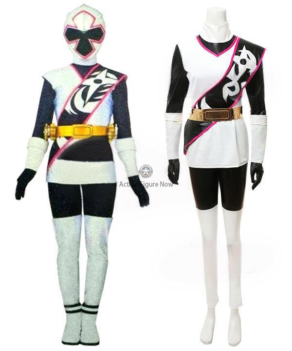 White Ninja Steel Power Ranger Cosplay Costume