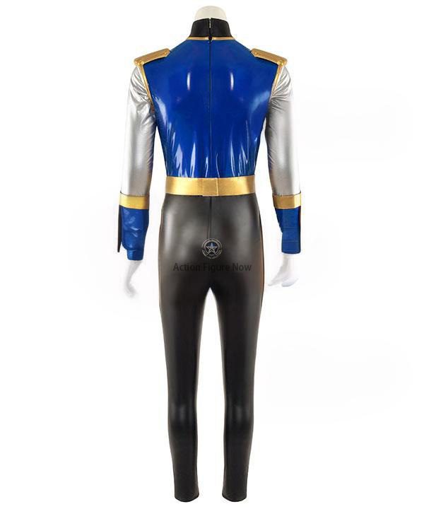 Power Rangers Ninja Storm Navy Thunder Ranger 2002 Bandai Power