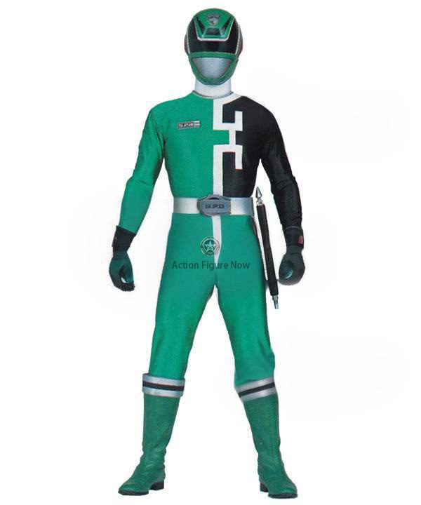 Green Ranger Costume from Power Rangers SPD - High-Quality Cosplay Outfit