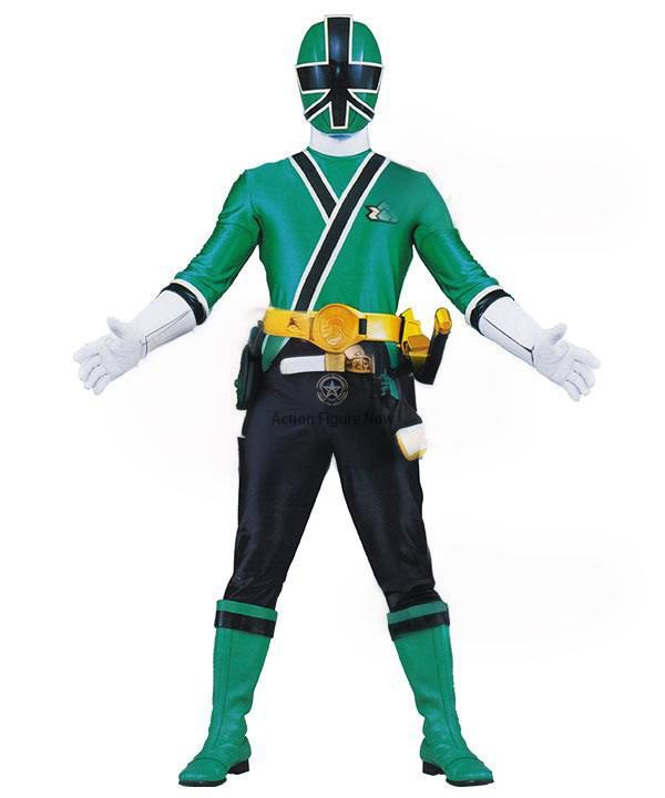 Green Power Rangers Samurai Ranger Cosplay Outfit