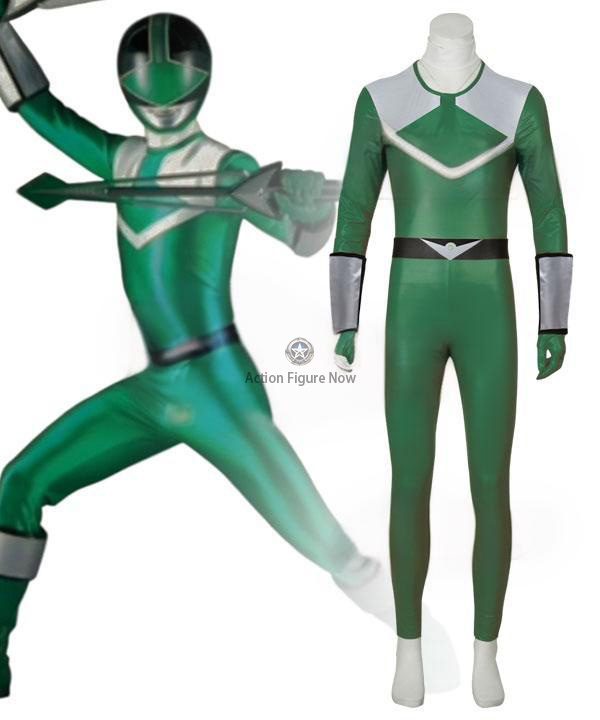 Green Ranger Costume from Power Rangers Time Force - Cosplay Outfit
