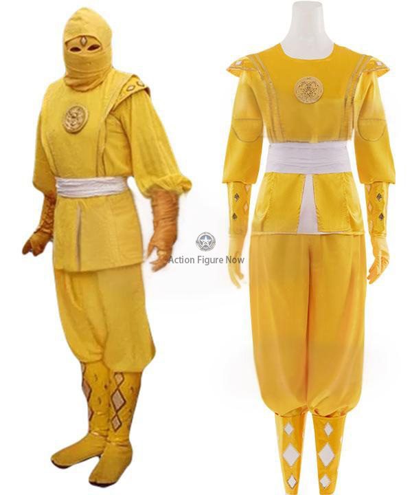 Power Rangers Yellow Ninja Ranger - Ninjetti Cosplay Costume