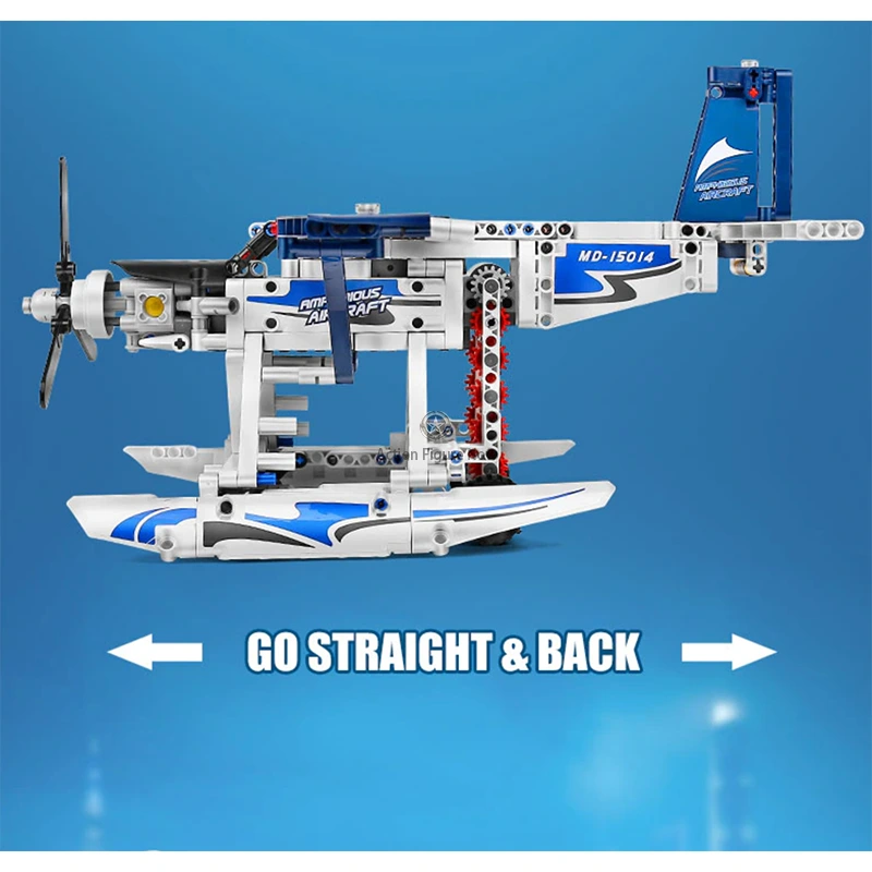 RC Amphibious Plane Building Blocks (556 Pieces)