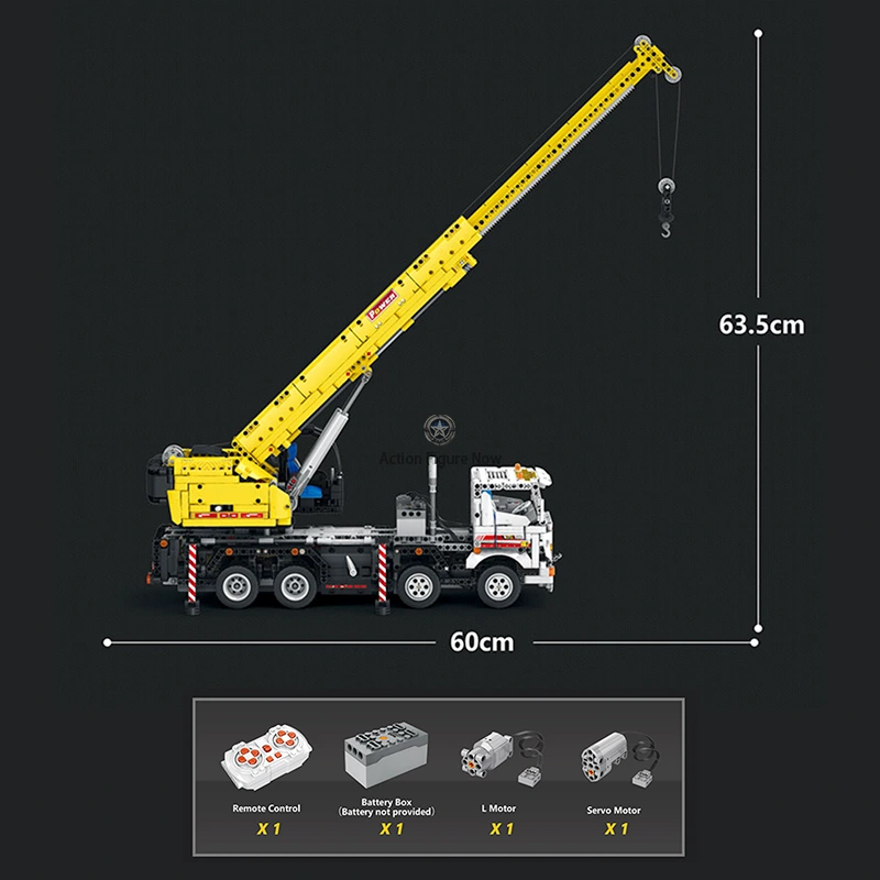 2205-Piece Remote Control Crane Truck