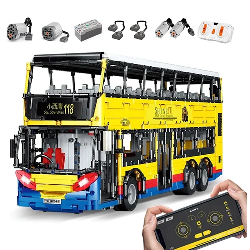 4315 Pieces Remote Control City Electric Bus Building Block