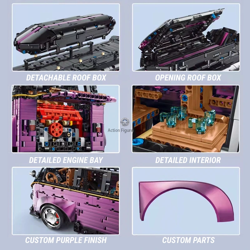 Purple Widebody Camper Van 3298pcs