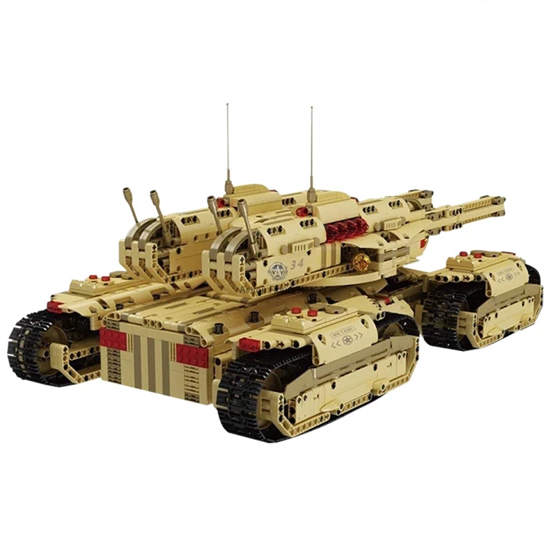 4-Track Remote Control Military Battle Tank (3295pcs)