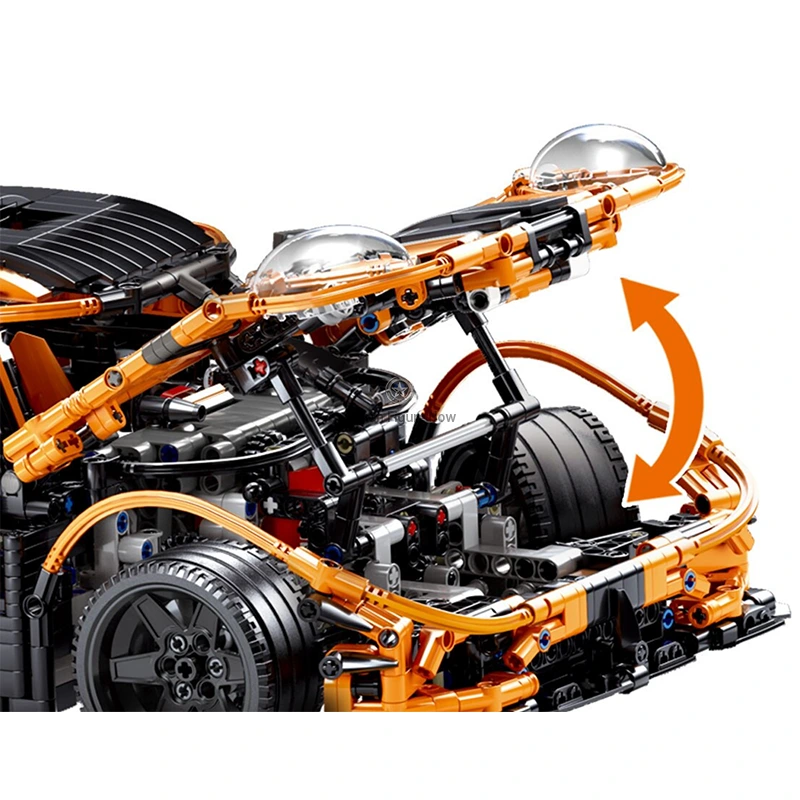 Limited Edition Swedish Hypercar 3055pcs Building Blocks Set