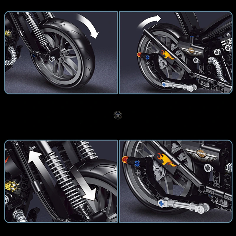 Motorbike Building Blocks 450 Pieces