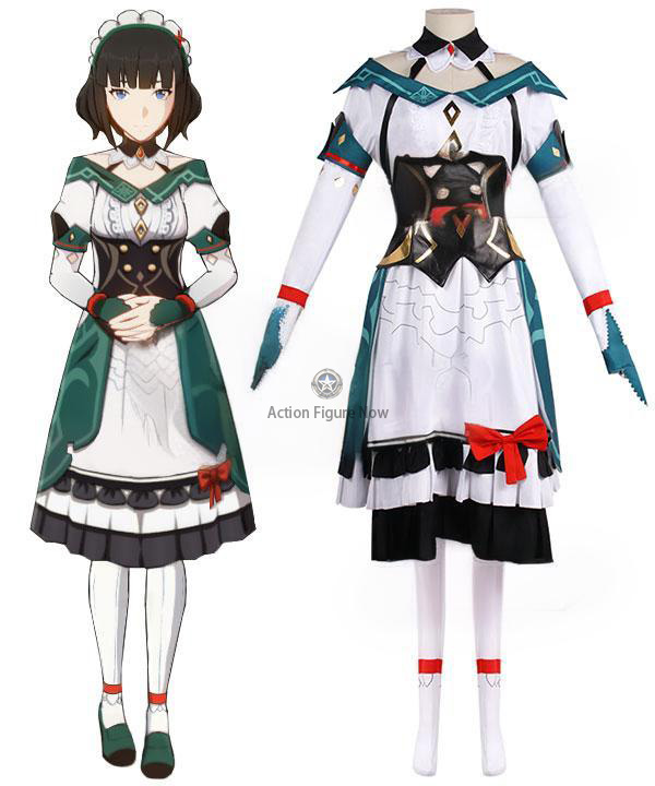 Genshin Impact NPC Katherine Cosplay Costume