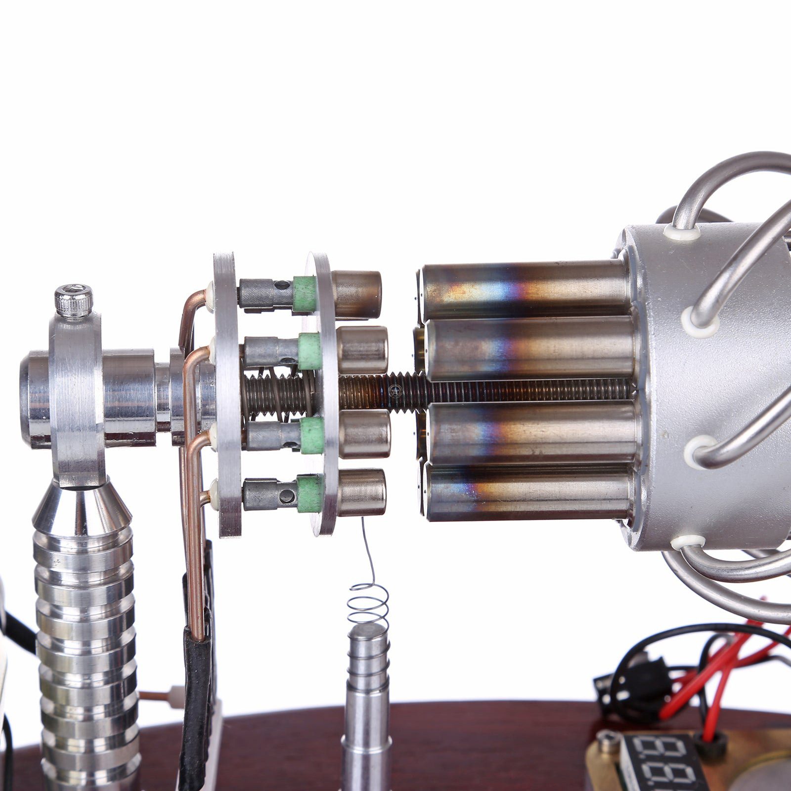 New ENJOMOR 16 Cylinder Swash Plate Stirling Engine Model with Voltage ...