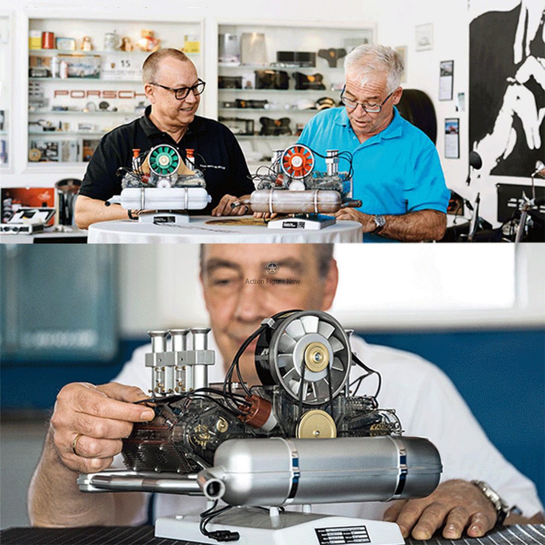 Porsche 911 Boxer Engine Model DIY Kit: Build a Working 6-Cylinder Air ...
